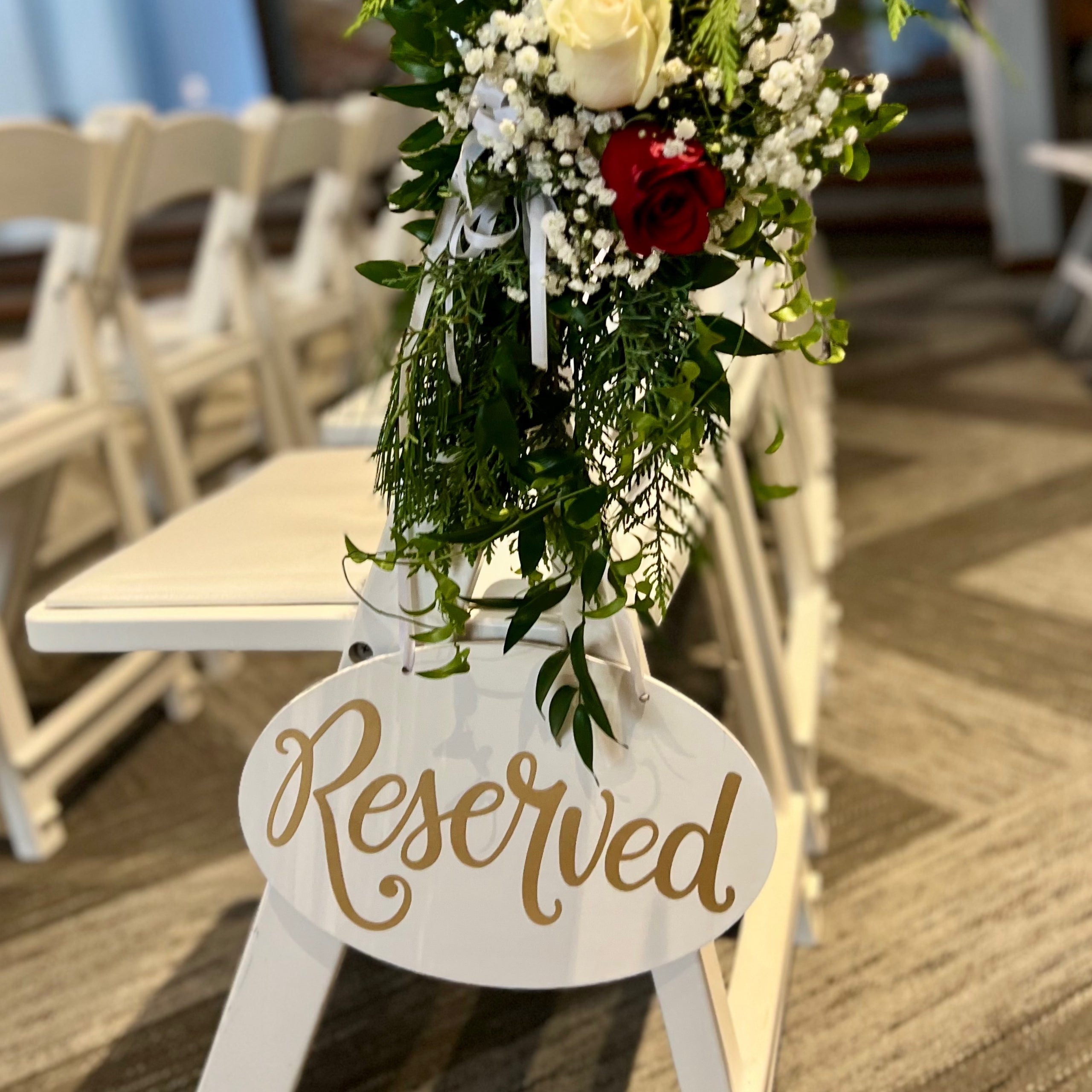 Reserved White Sign | The Finest Details