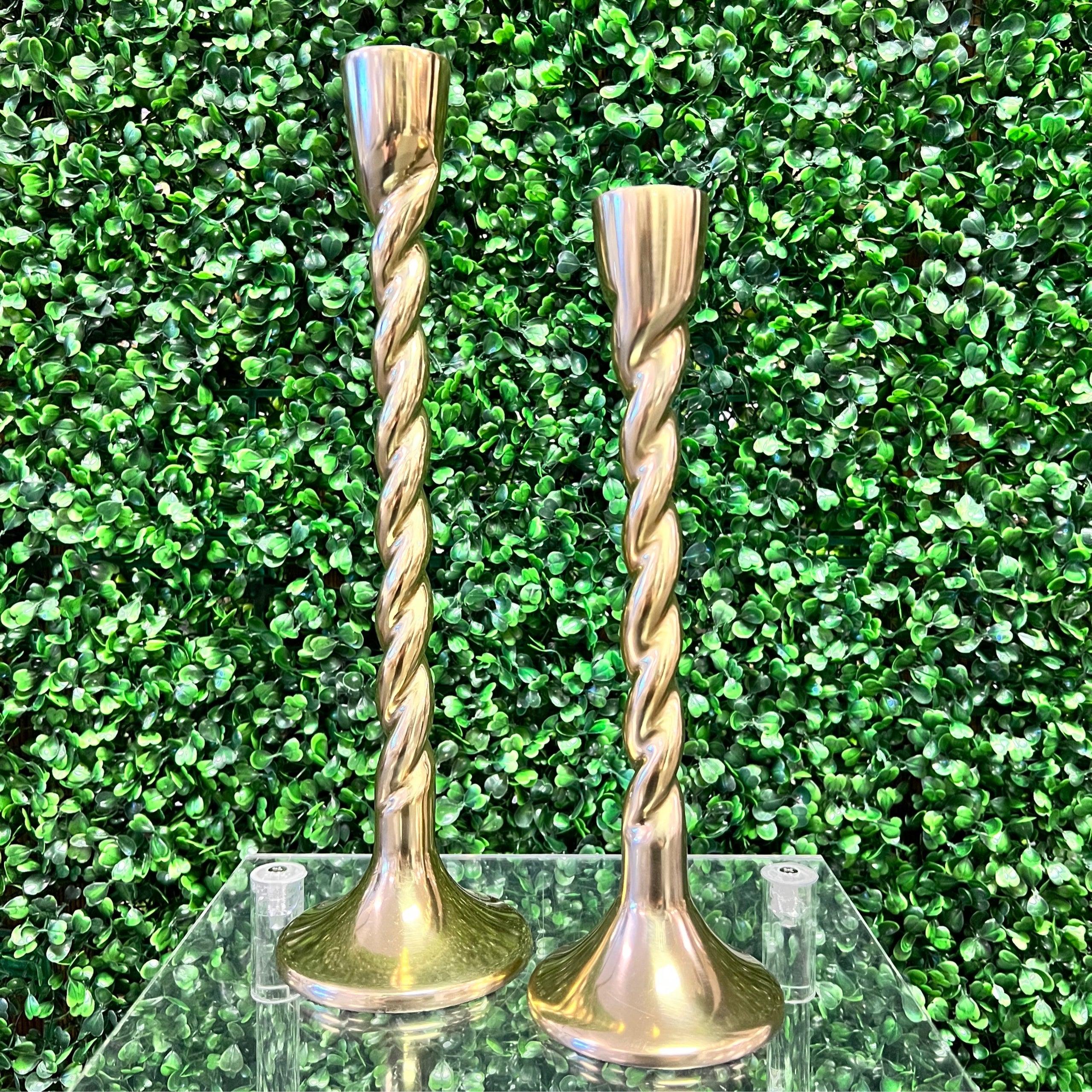 Candlestick Gold Tapered Twist | The Finest Details