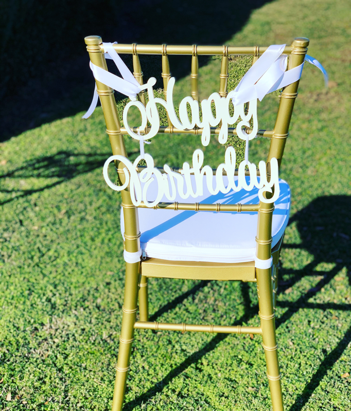 Birthday Chair Sign | The Finest Details