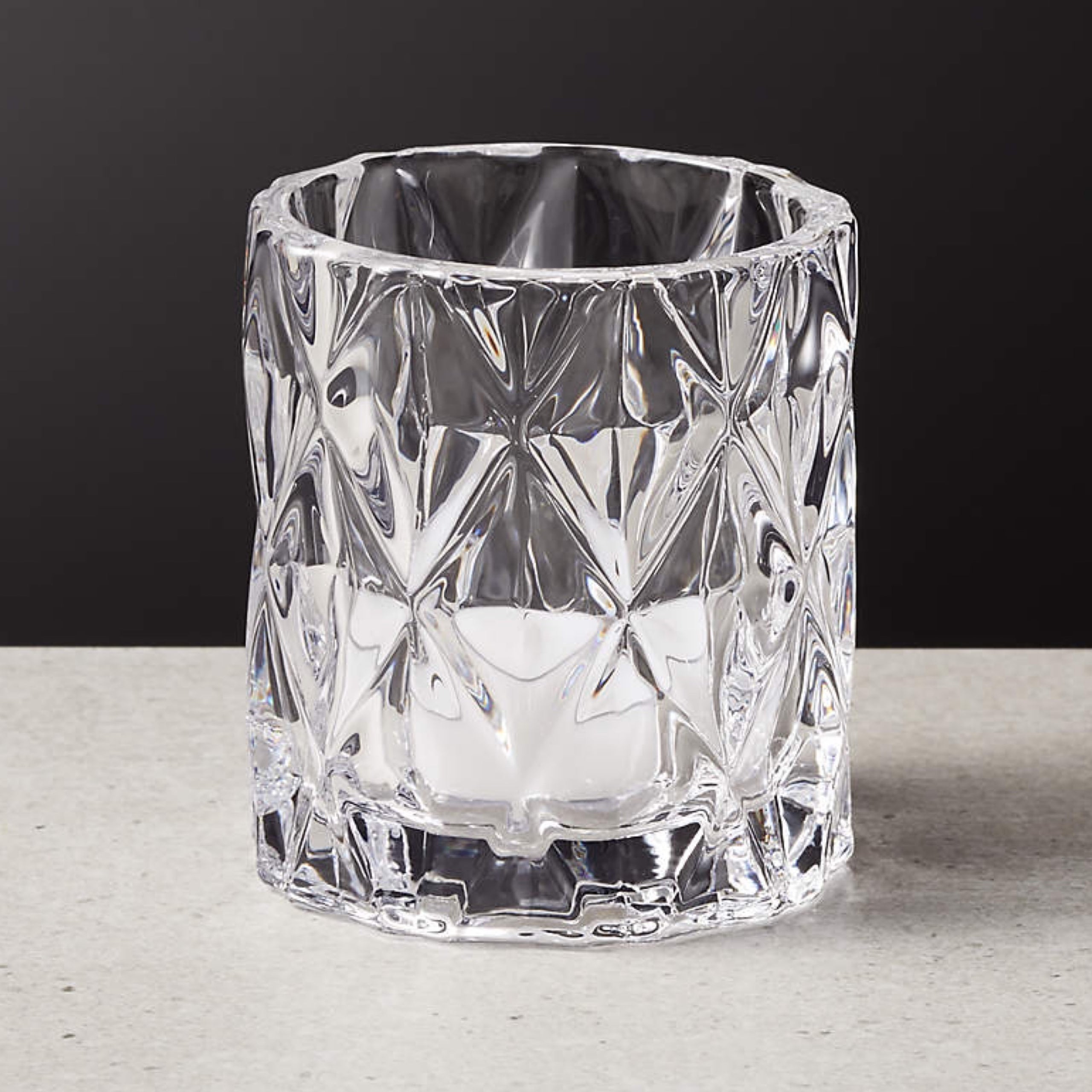 Candlestick Votive Crystal Cut | The Finest Details